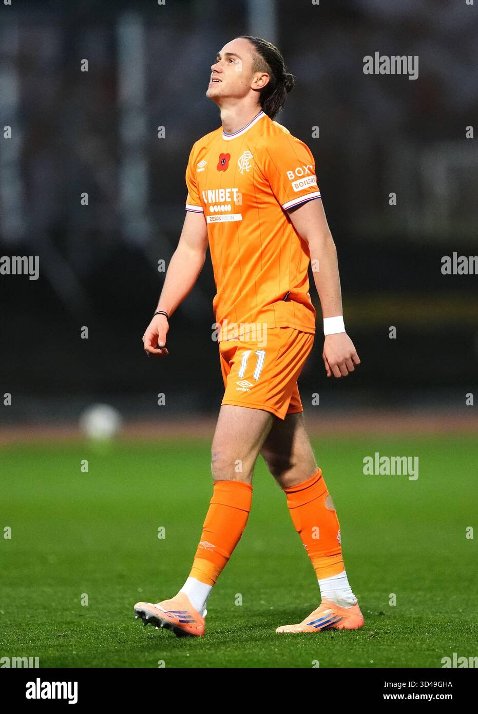 Rangers' Thelo Aasgaard rues a missed chance during the William Hill ...