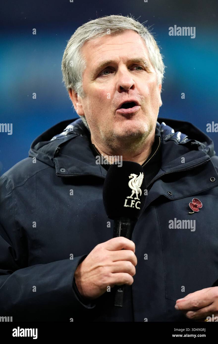 Former Liverpool player Jan Molby before the Premier League match at ...