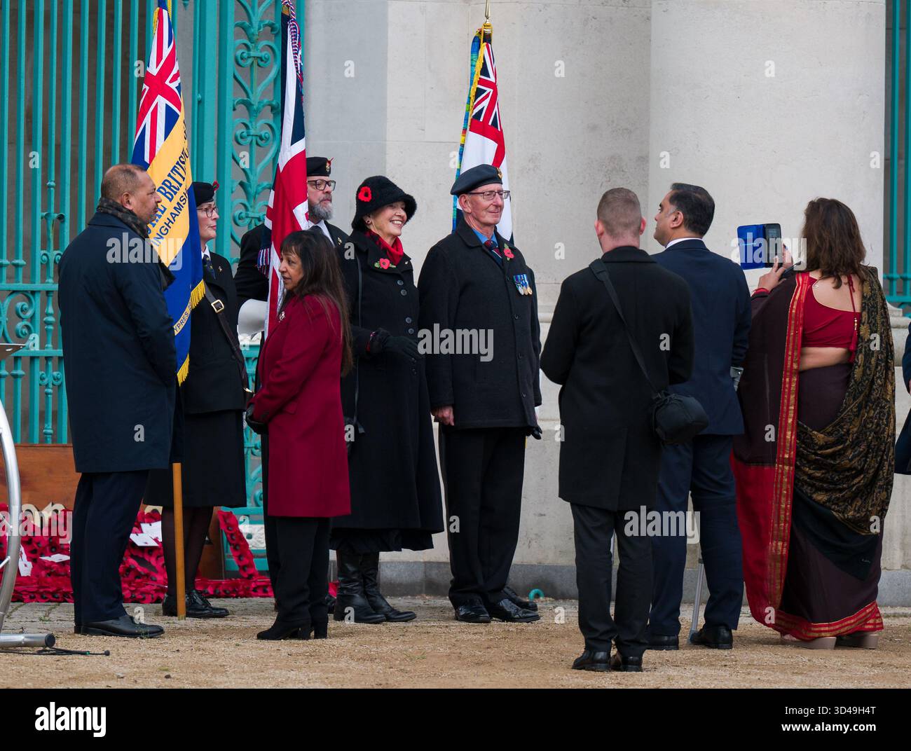 Nottingham, UK. 9th November, 2025. Members of the Royal British Legion ...
