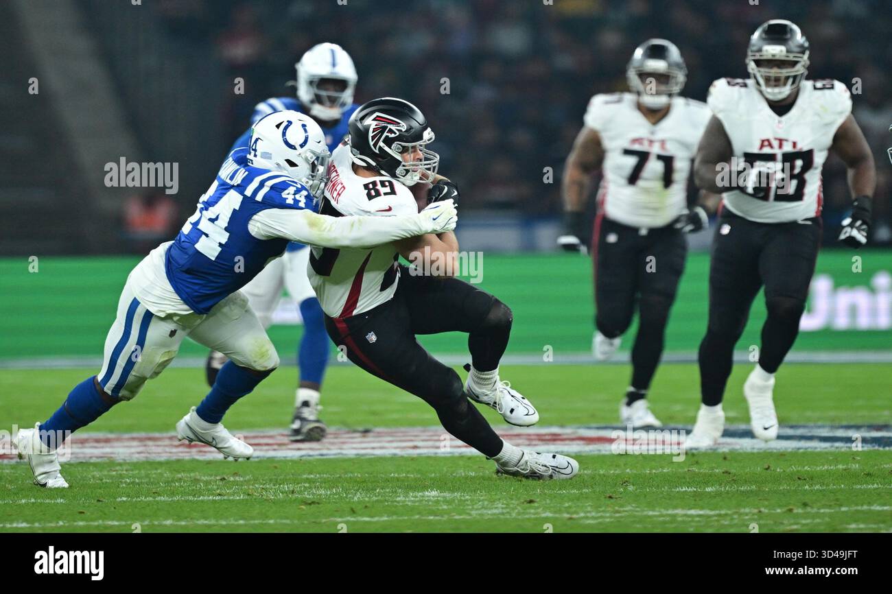l. Zaire Franklin, Charlie Woerner (Falcons) Berlin, November 9, 2025 ...