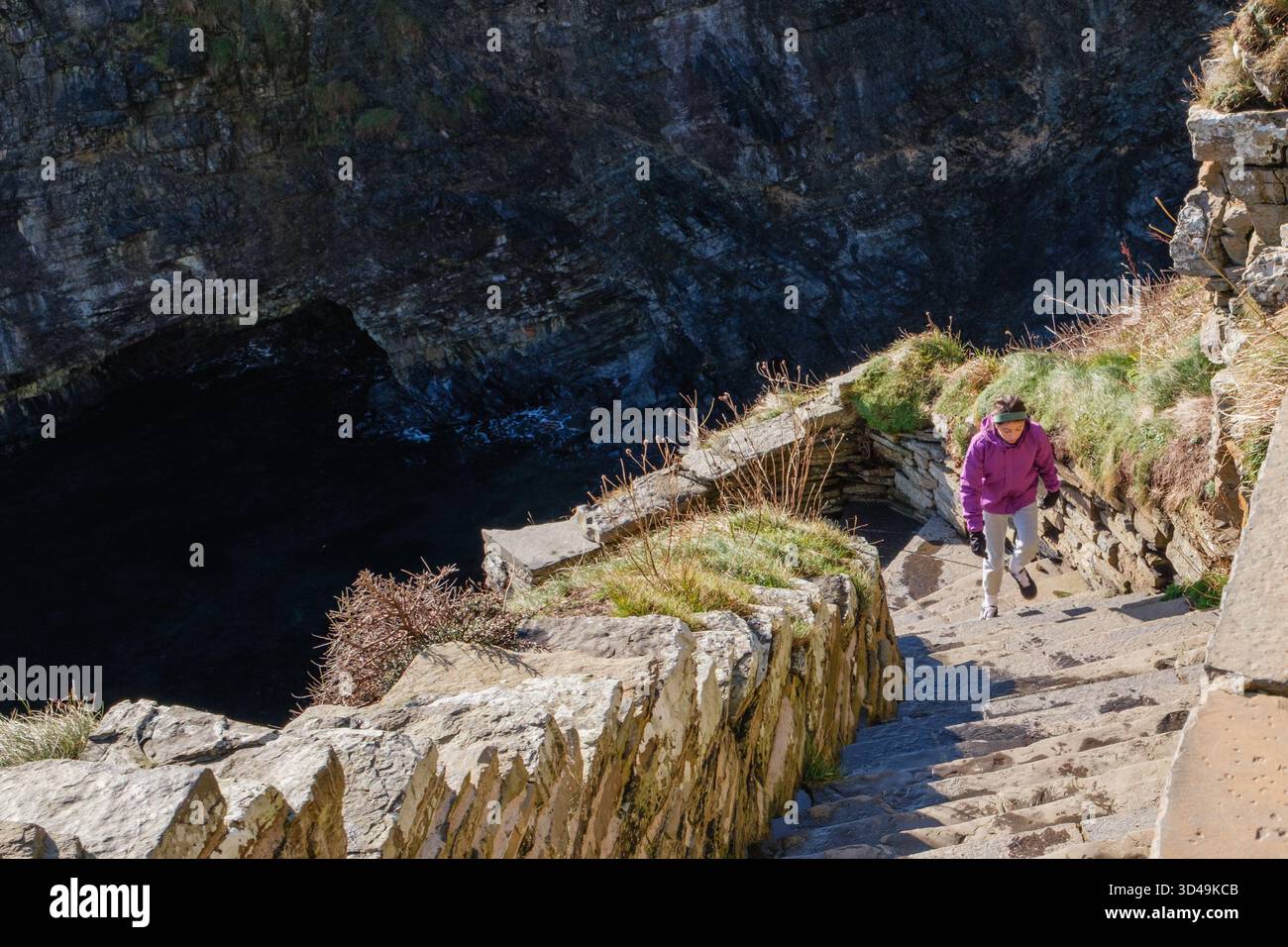 The Whaligoe Steps is a man-made stairway of 365 steps, Lybster ...
