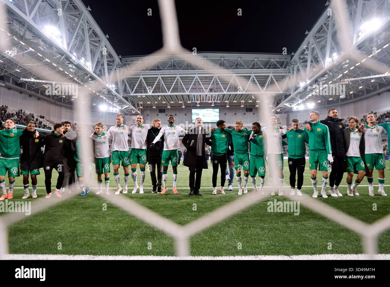 STOCKHOLM, SWEDEN 20251109Hammarby's team after Sunday's football match ...