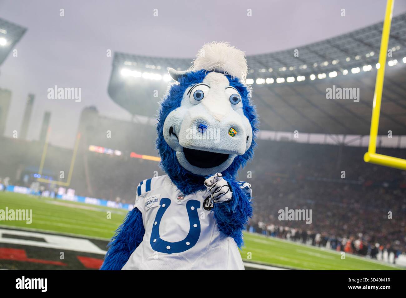 Mascot Blue at NFL International game between the Indianapolis Colts v ...