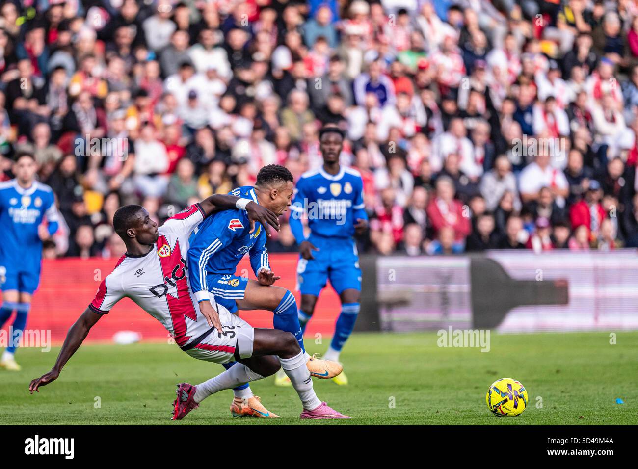 Spanish La Liga EA Sports soccer match Rayo Vallecano vs Real Madrid at ...