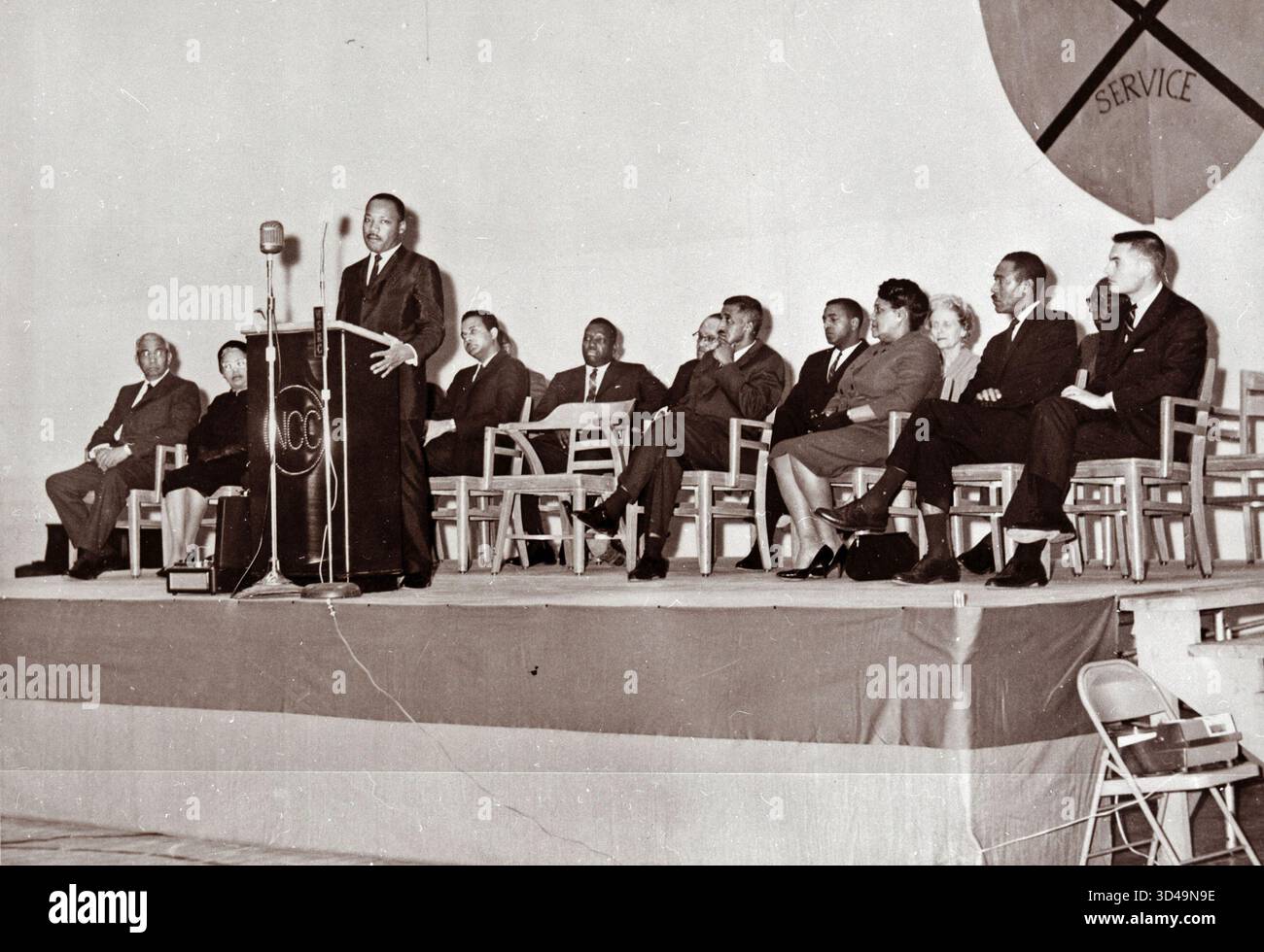 Martin Luther King, Jr., speaking at North Carolina Central University ...