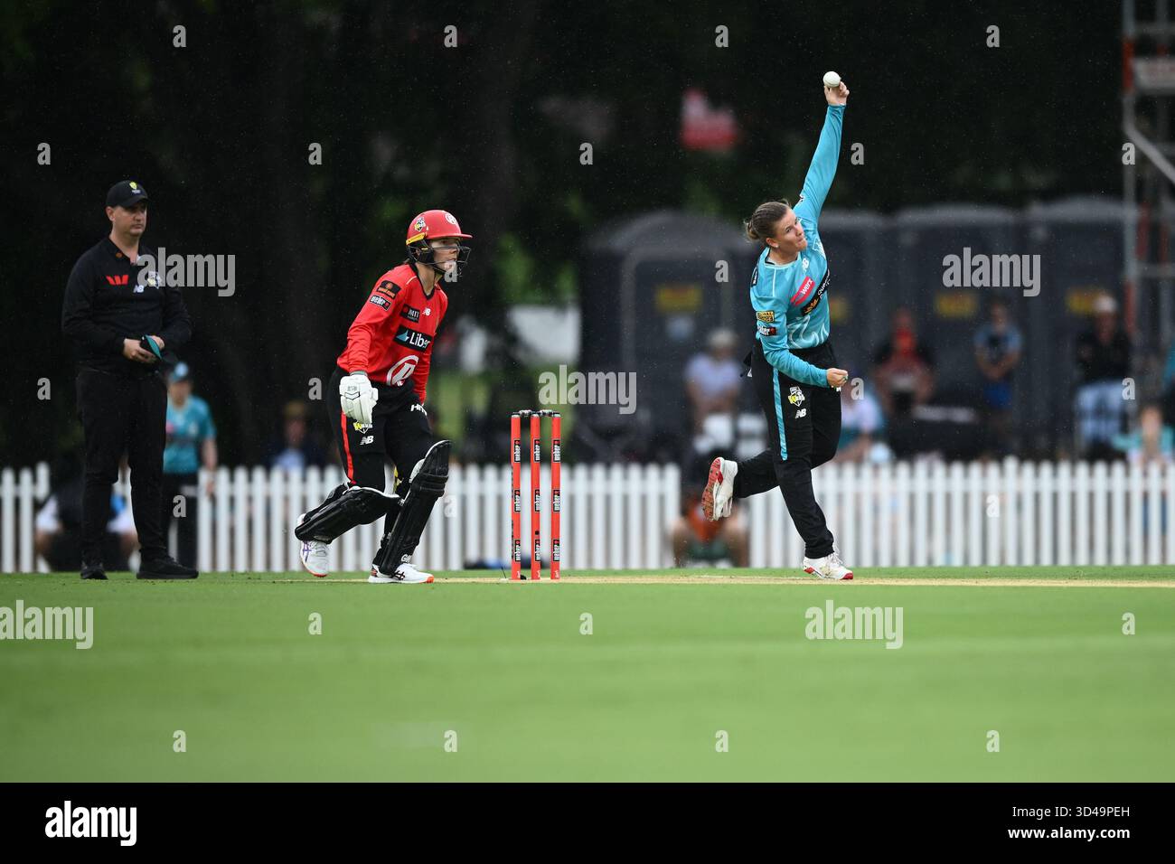 Brisbane Heat Captain Jess Jonassen in action during the WBBL opening ...