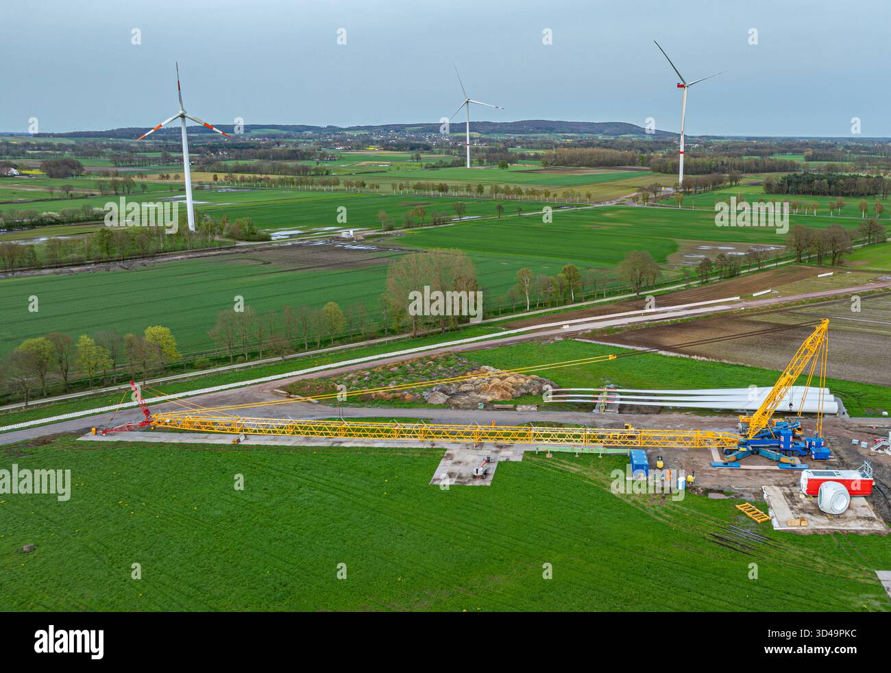 Windkraft - Repowering, Aufstellen und Montage der neuen ...