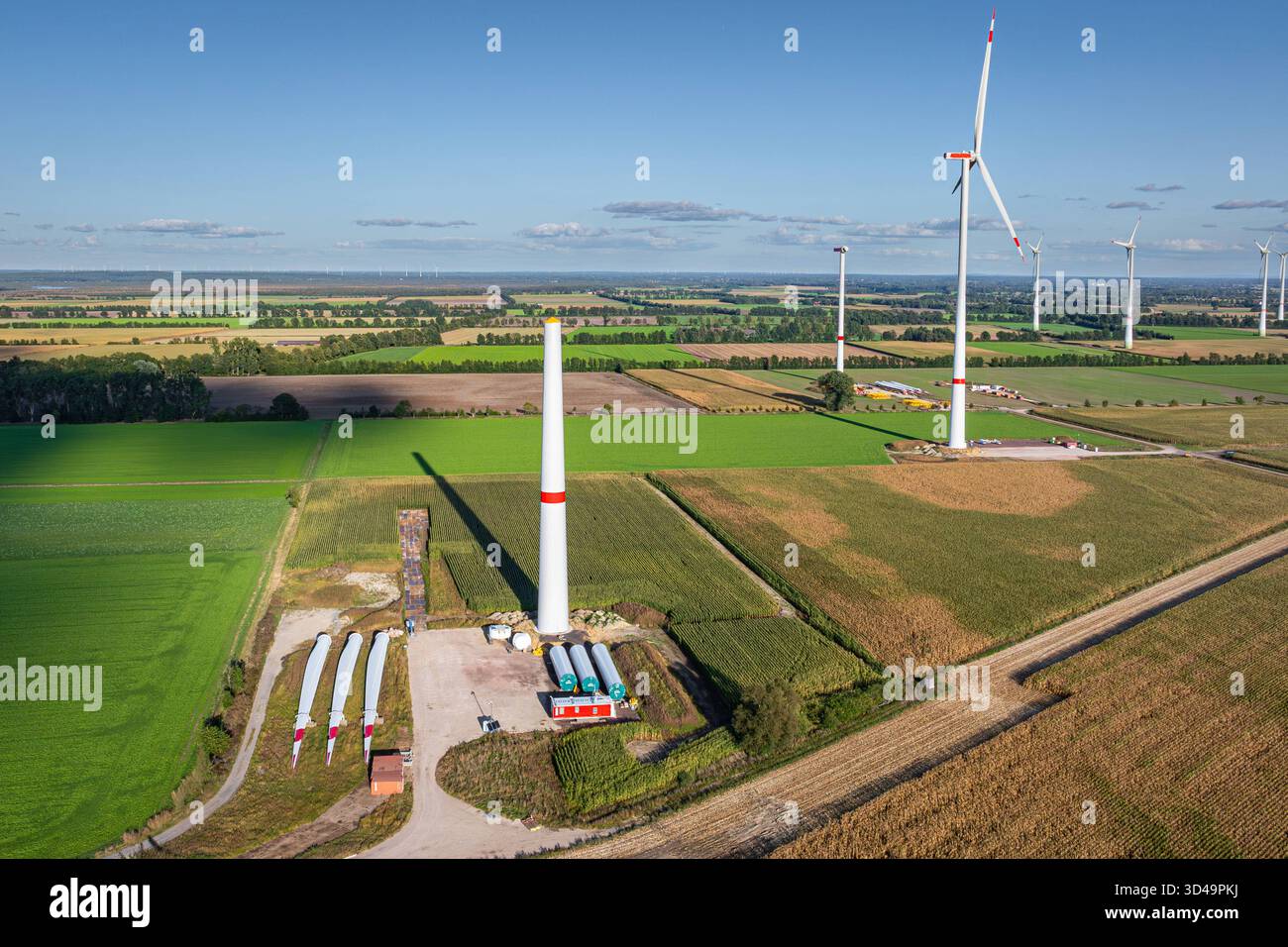 Windkraft - Repowering, Aufstellen und Montage der neuen ...