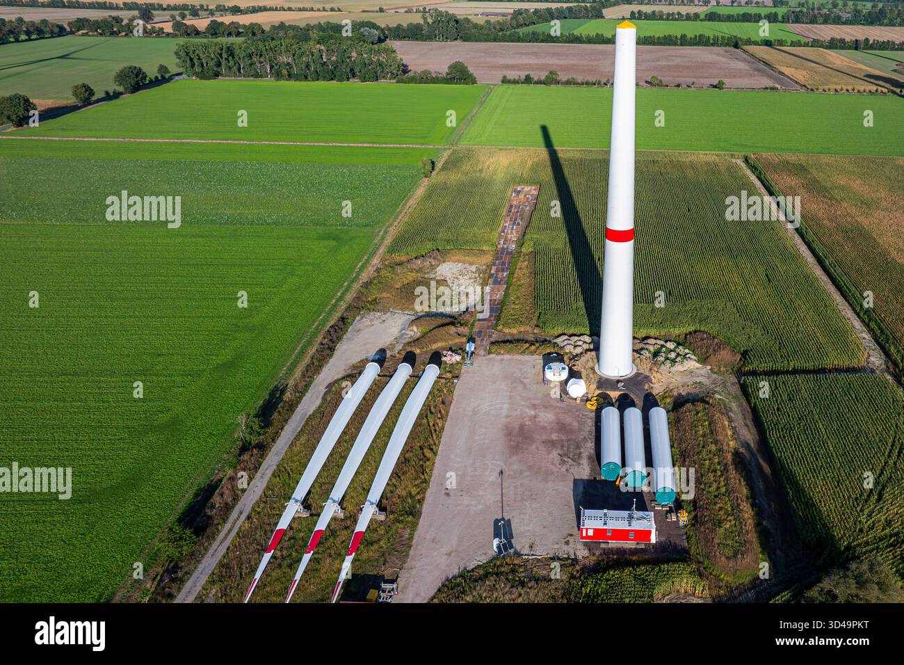 Windkraft - Repowering, Aufstellen und Montage der neuen ...