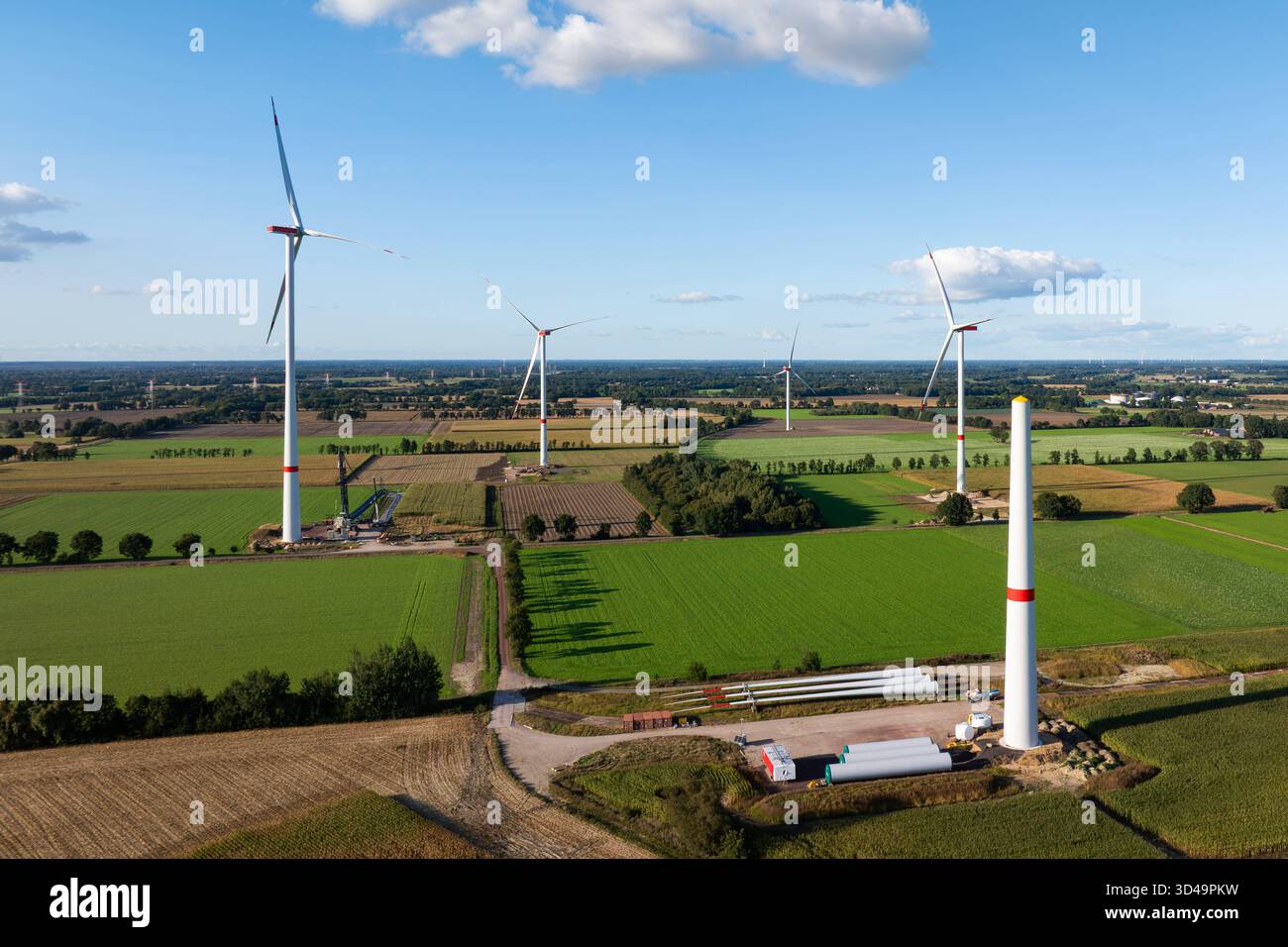 Windkraft - Repowering, Aufstellen und Montage der neuen ...