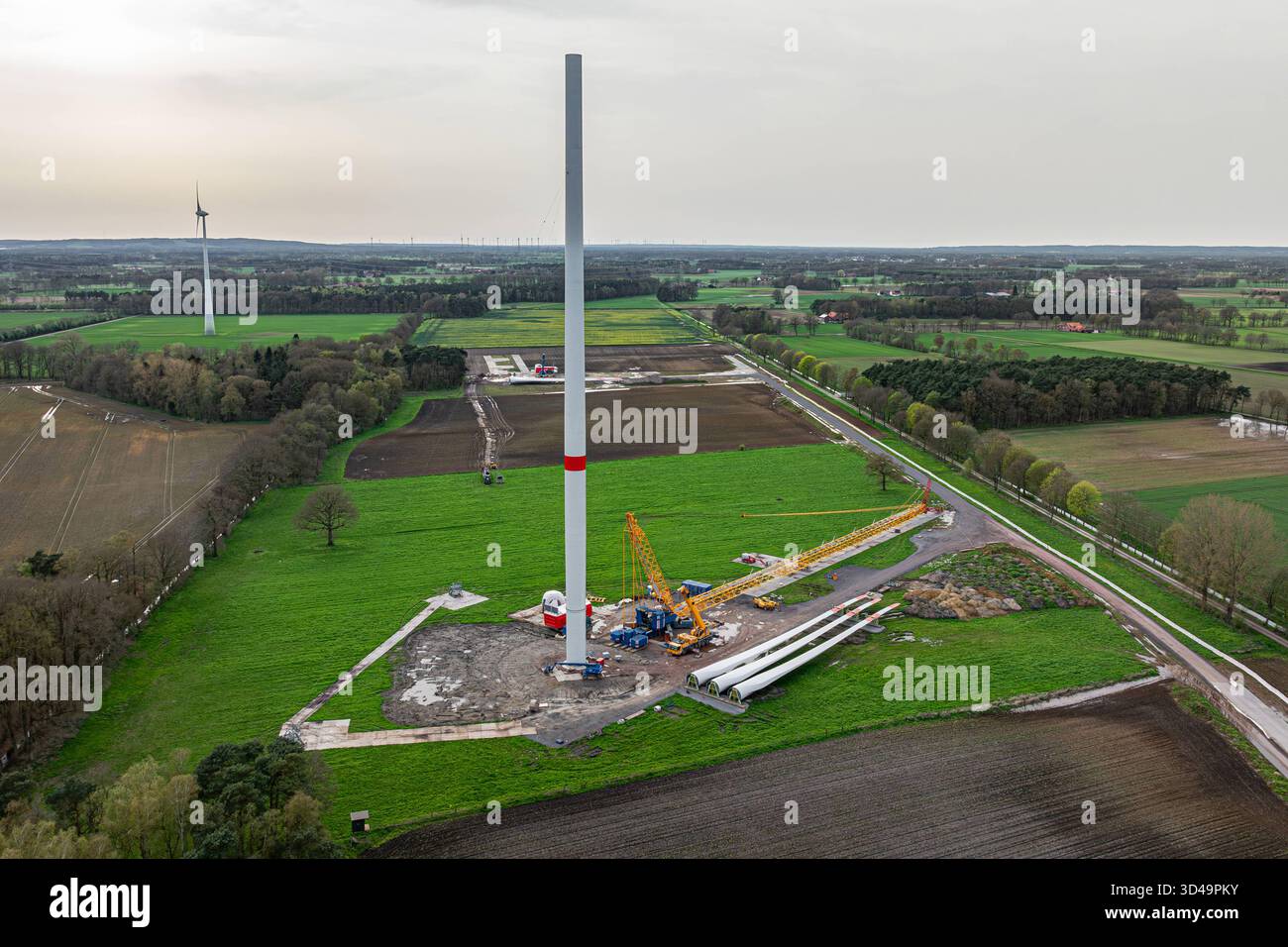 Windkraft - Repowering, Aufstellen und Montage der neuen ...
