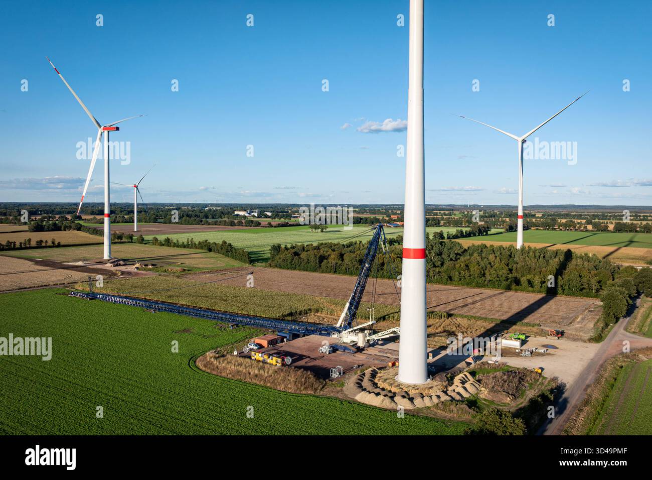 Windkraft - Repowering, Aufstellen und Montage der neuen ...