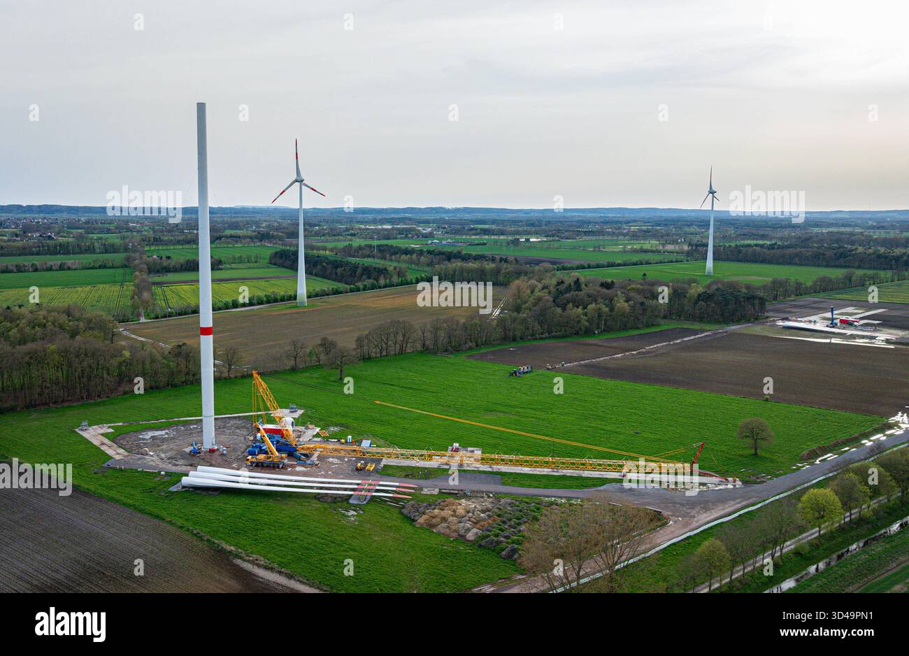 Windkraft - Repowering, Aufstellen und Montage der neuen ...