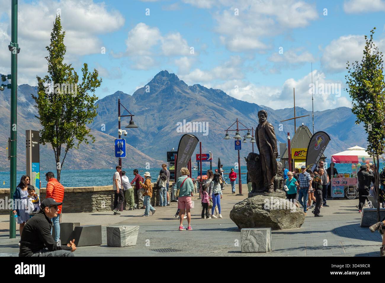 Bronze Statue of William Gilbert Rees the founder of Queenstown by ...