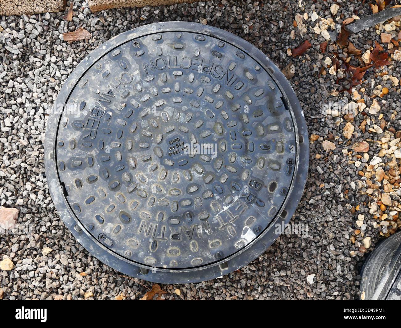 Residential house build drainage inspection chamber Stock Photo - Alamy