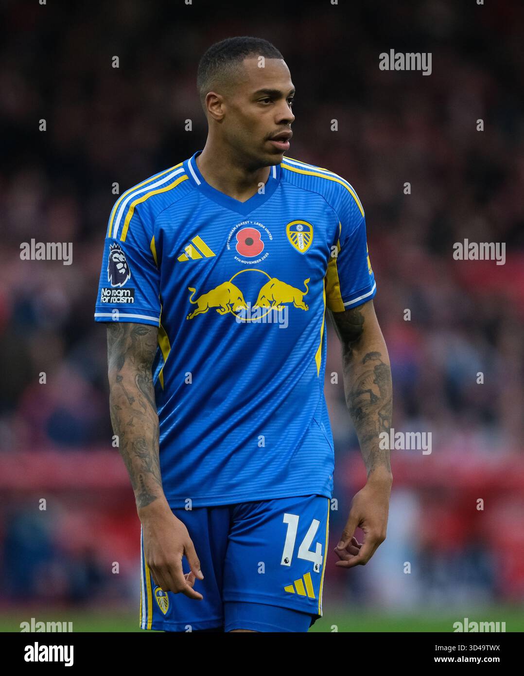 Lukas Nmecha of Leeds United seen during the Premier league football ...
