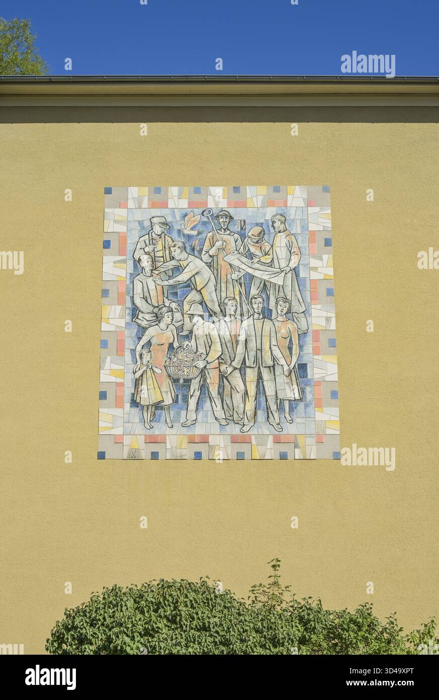 Friendship of Nations mural from 1959 made of Meissen porcelain by E. G ...