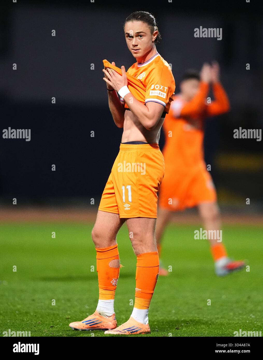 Rangers' Thelo Aasgaard during the William Hill Premiership match at ...