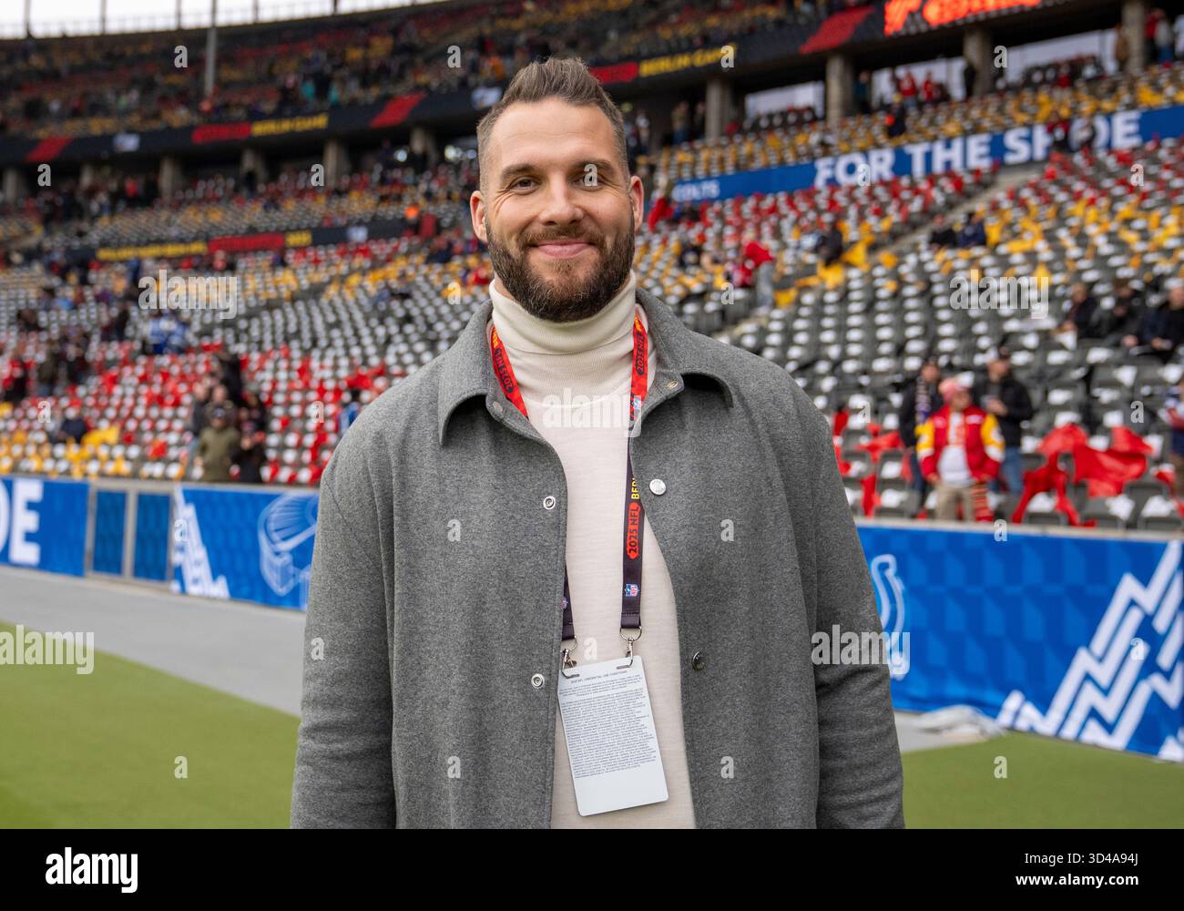 Former NFL player Bjoern Werner at NFL International game between the ...