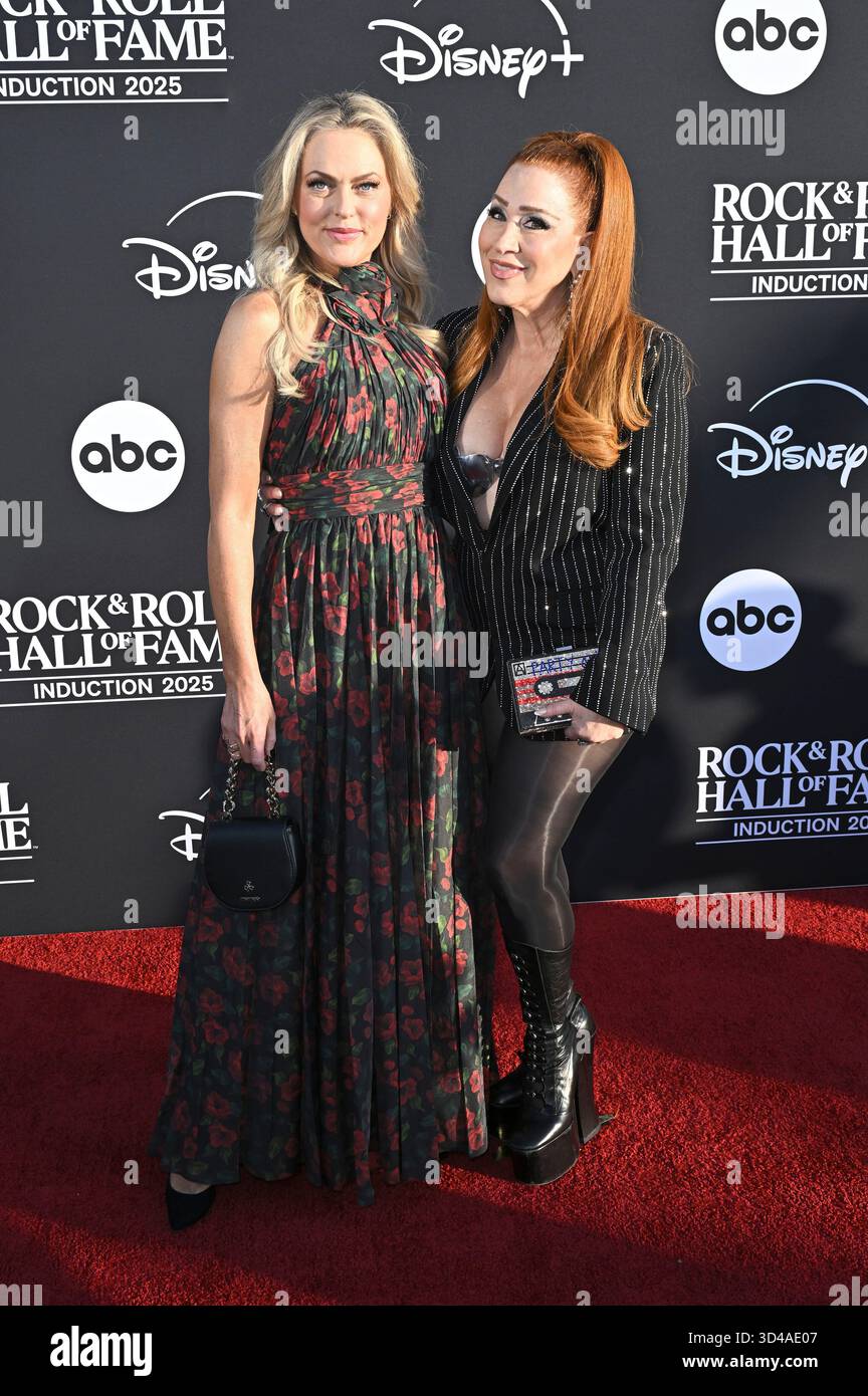 Elaine Hendrix and Lisa Ann Walter at the 40th Rock & Roll Hall of Fame ...