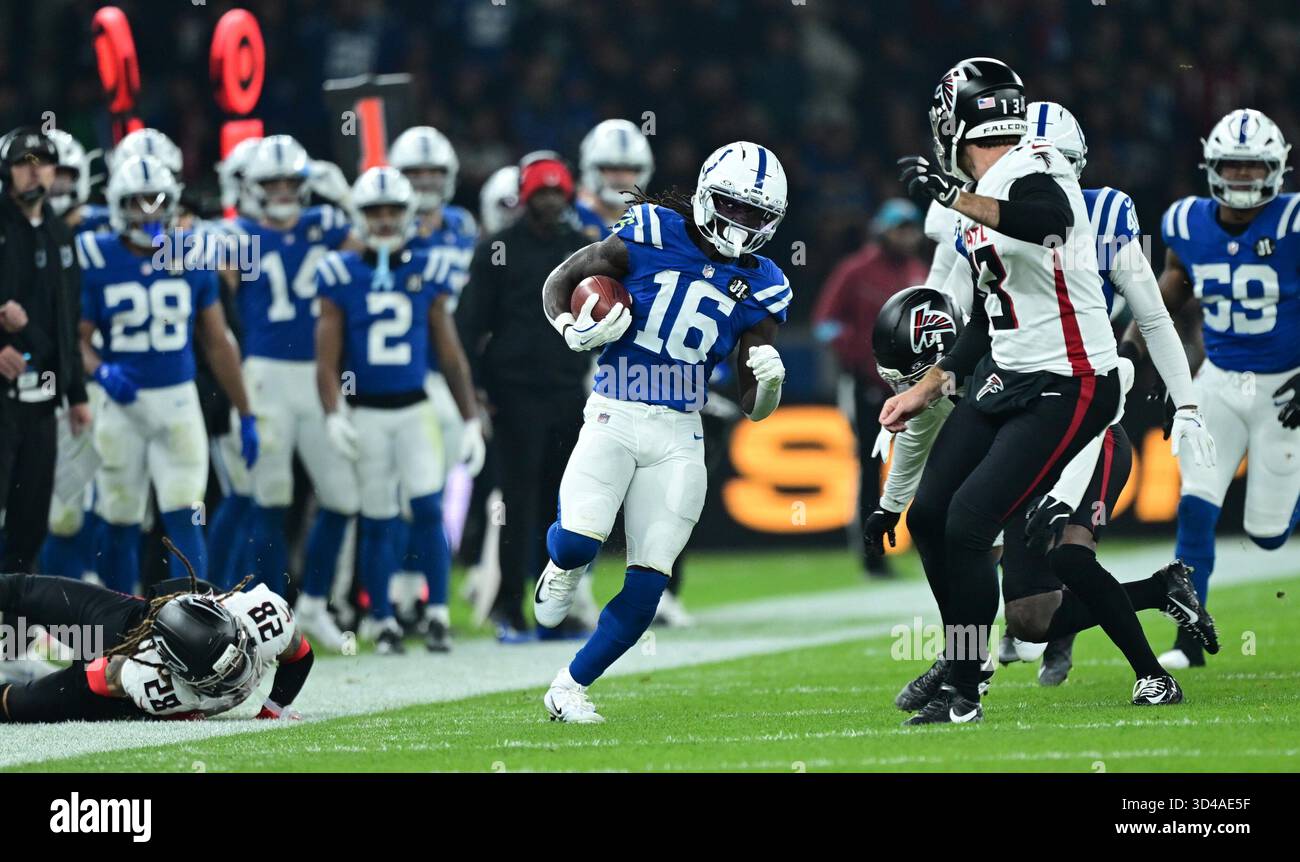 from left Ashton Dulin (Colts), DeMarcco Hellams, Bradley Pinion Berlin ...