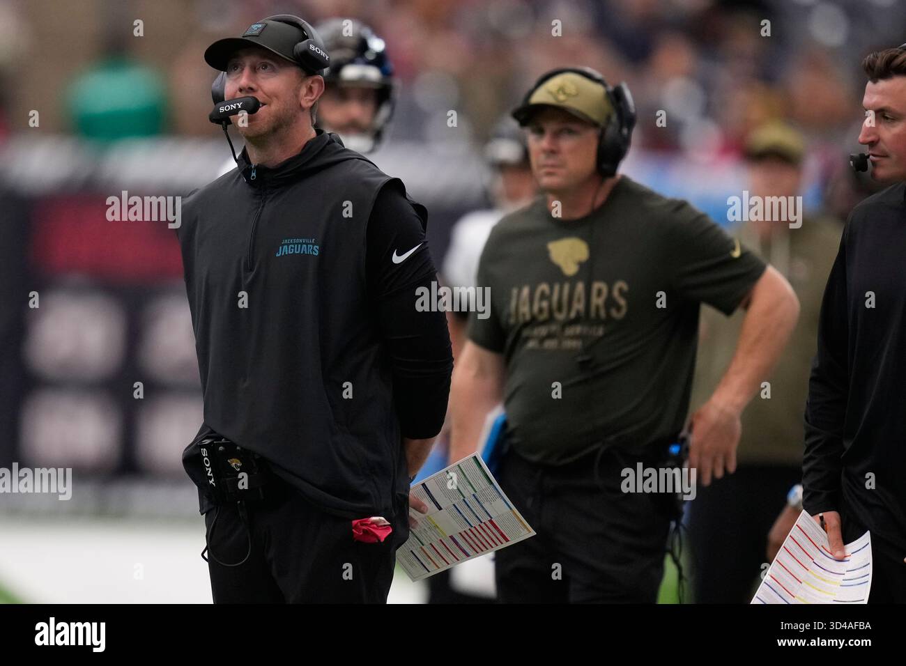 Jacksonville Jaguars head coach Liam Coen on the sidelines during an ...