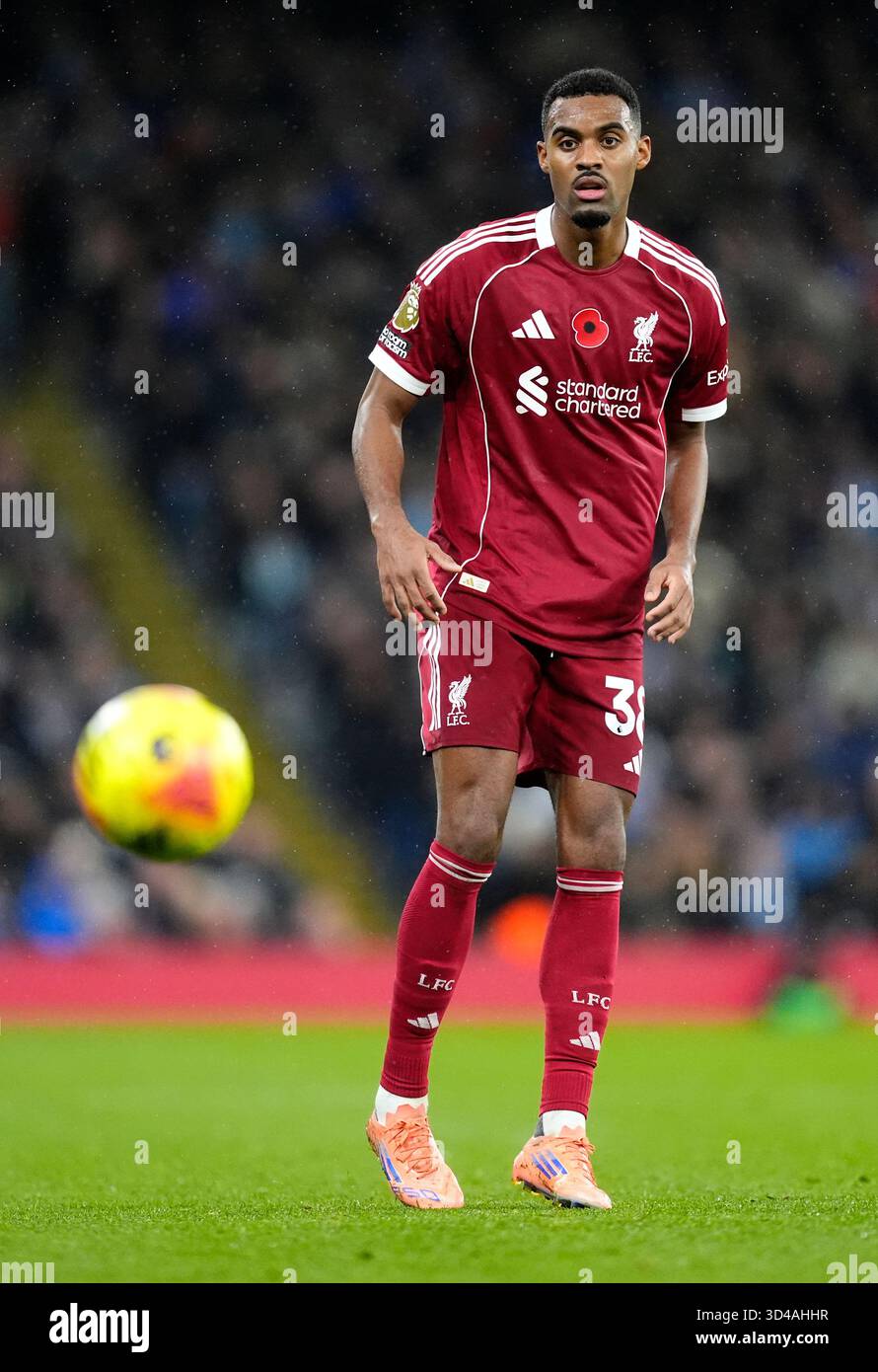 Liverpool's Ryan Gravenberch in action during the Premier League match ...