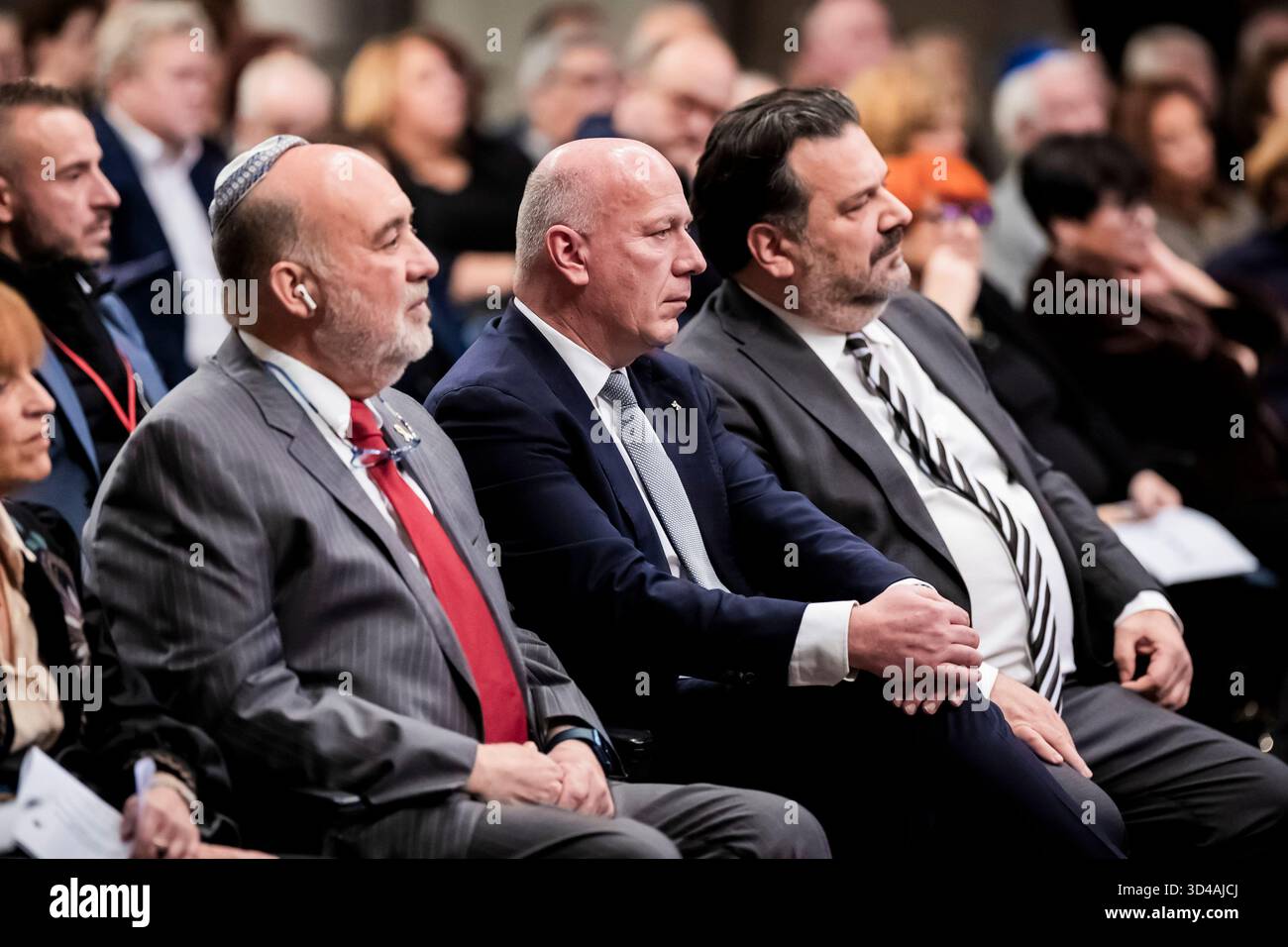 09 November 2025, Berlin: Ron Prosor (l-r), Ambassador of Israel to ...