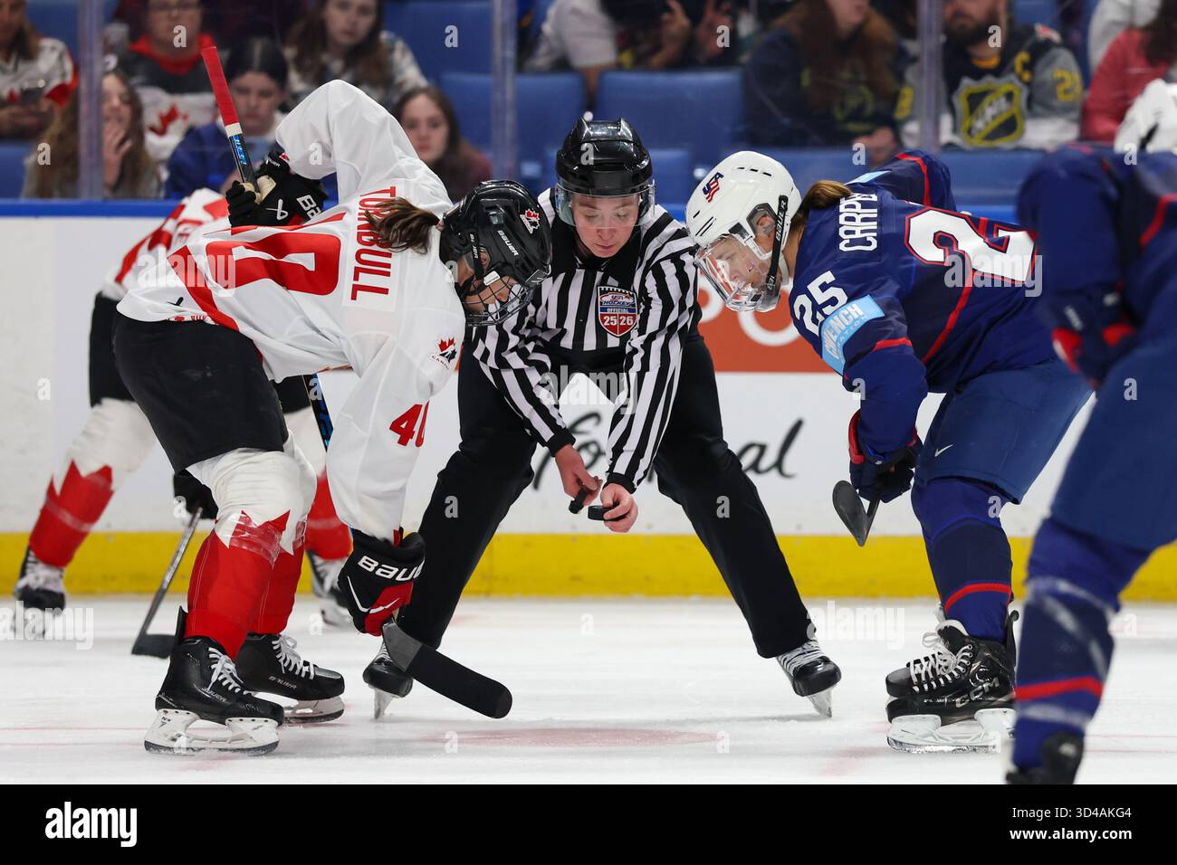 November 8th 2025: Team Canada forward Blayre Turnbull (40) and Team ...