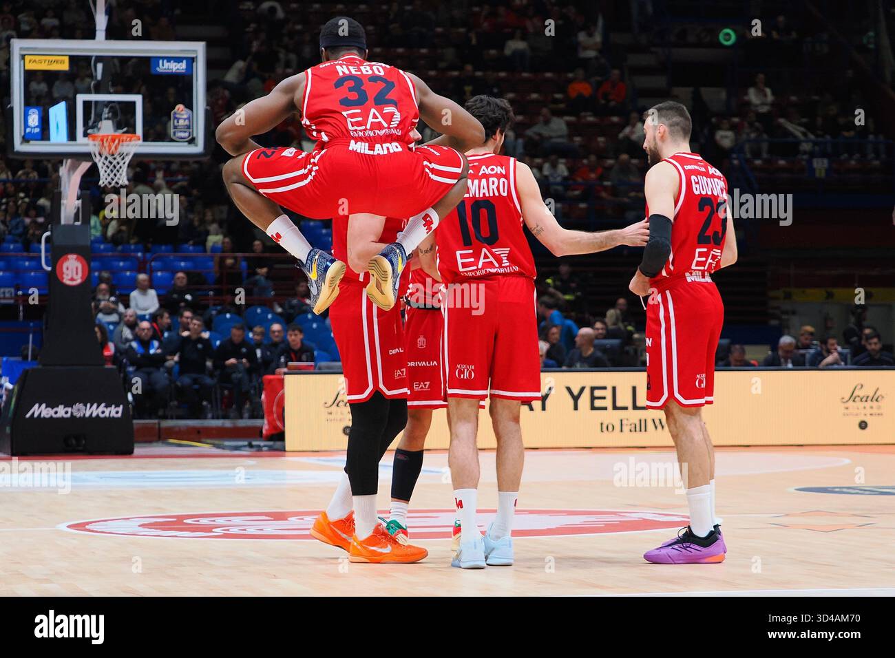 Josh Nebo (EA7 Emporio Armani Olimpia Milano) during EA7 Emporio Armani ...