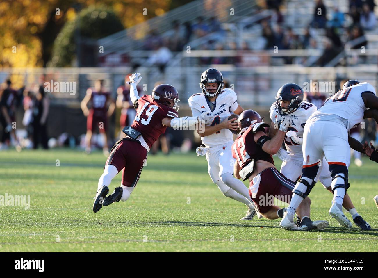 Bucknell quarterback Christopher Dietrich (4) in action during an NCAA ...