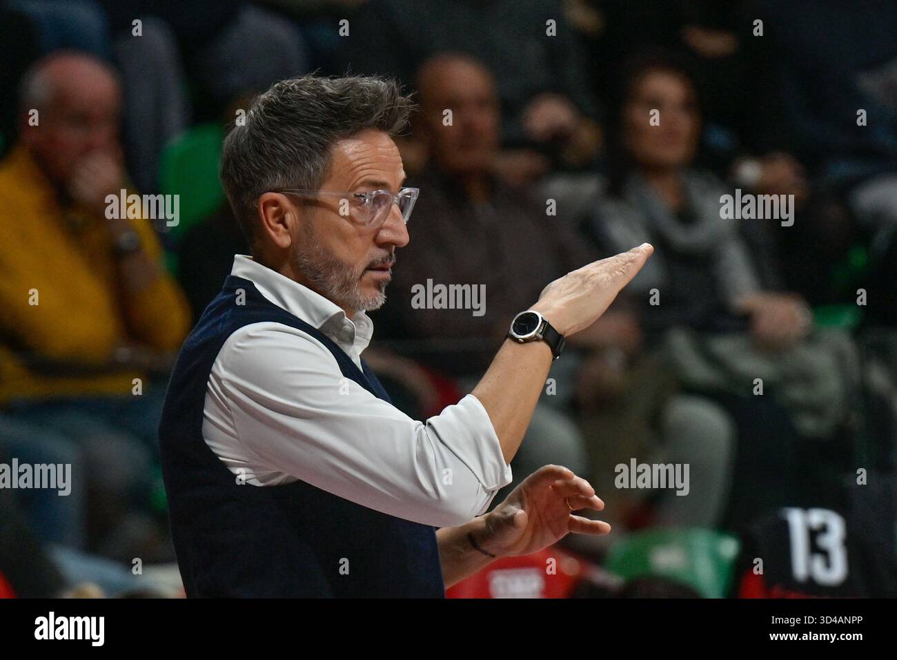 Francois Salvagni (Honda Cuneo Granda Volley) head coach during Cuneo ...