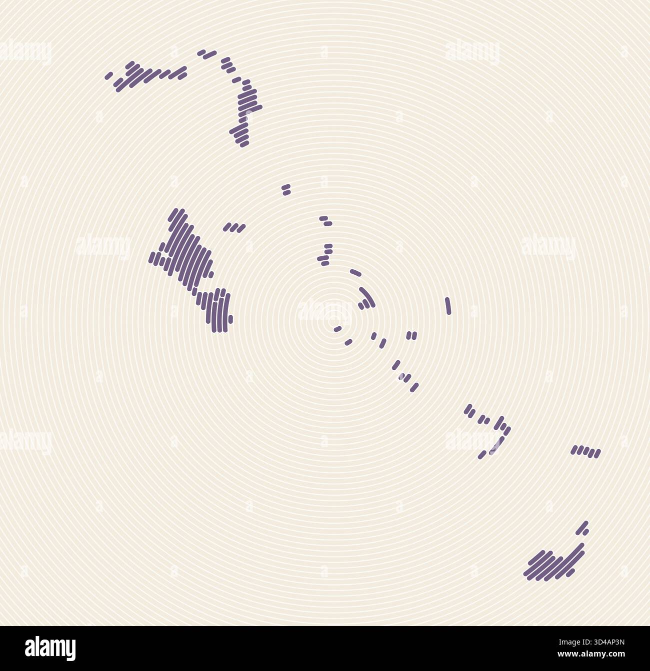 Bahamas shape rings. Country map formed by stacked circles. Bahamas ...
