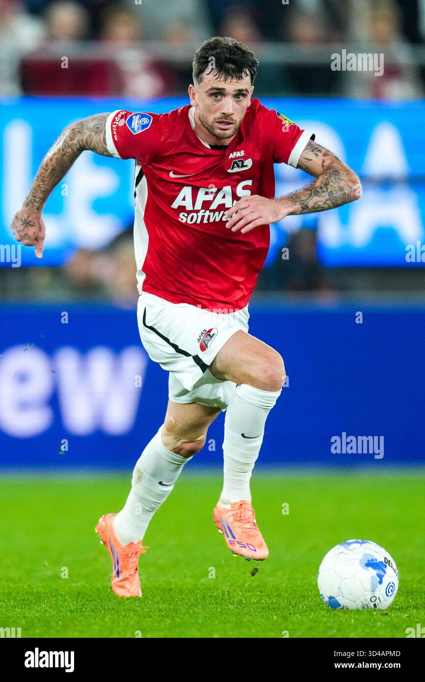 ALKMAAR, NETHERLANDS - NOVEMBER 9: Troy Parrott of AZ during the Dutch ...