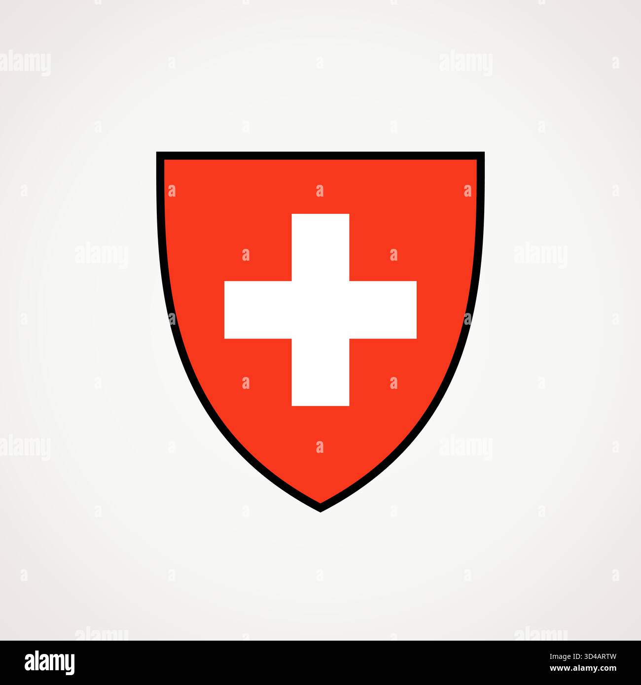 Swiss coat of arms flag Stock Vector Images - Alamy