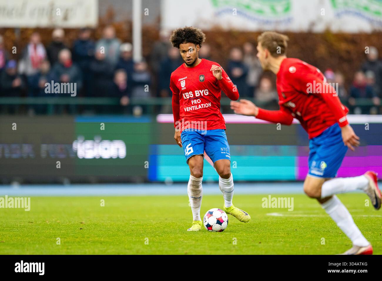 Hvidovre, Denmark. 09th, November 2025. Marvin Egho (45) of Hvidovre IF ...