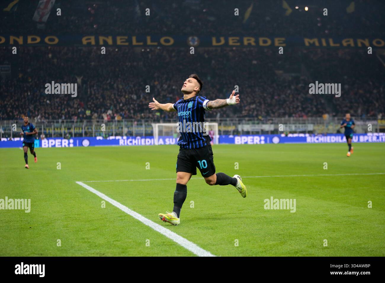 Lautaro Martínez of FC Inter celebrating after a goal during the ...