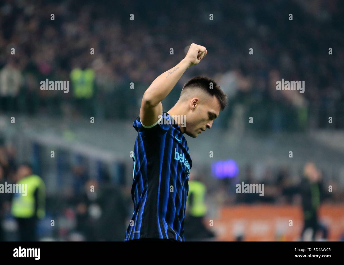 Lautaro Martínez of FC Inter celebrating after a goal during the ...