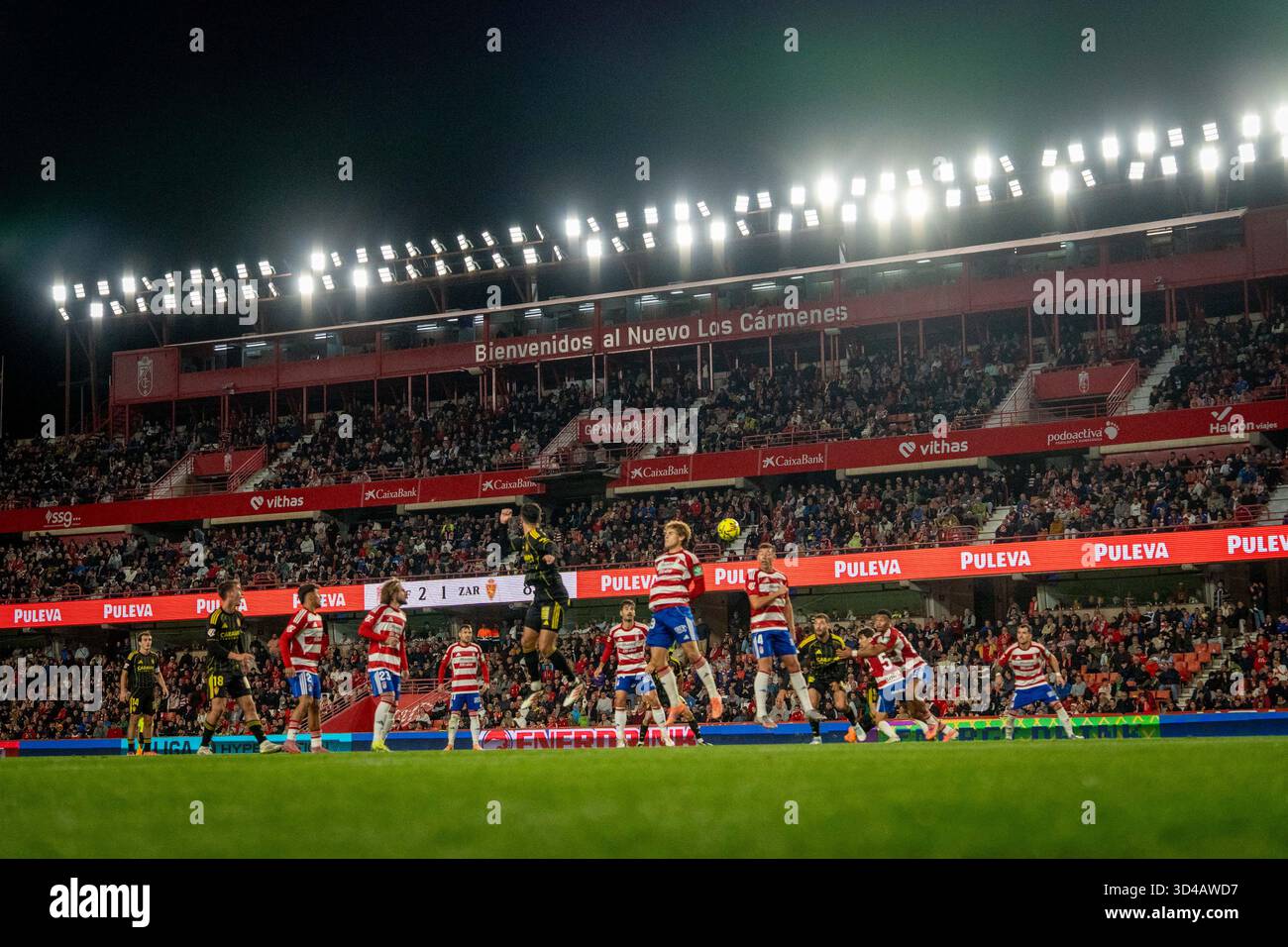 General view from inside the stadium Los Carmenes in Granada during La ...