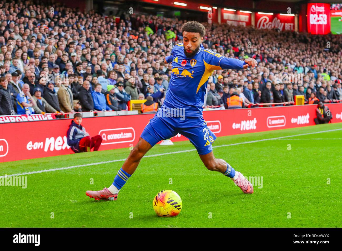 Jayden Bogle Of Leeds United during the Nottingham Forest v Leeds ...