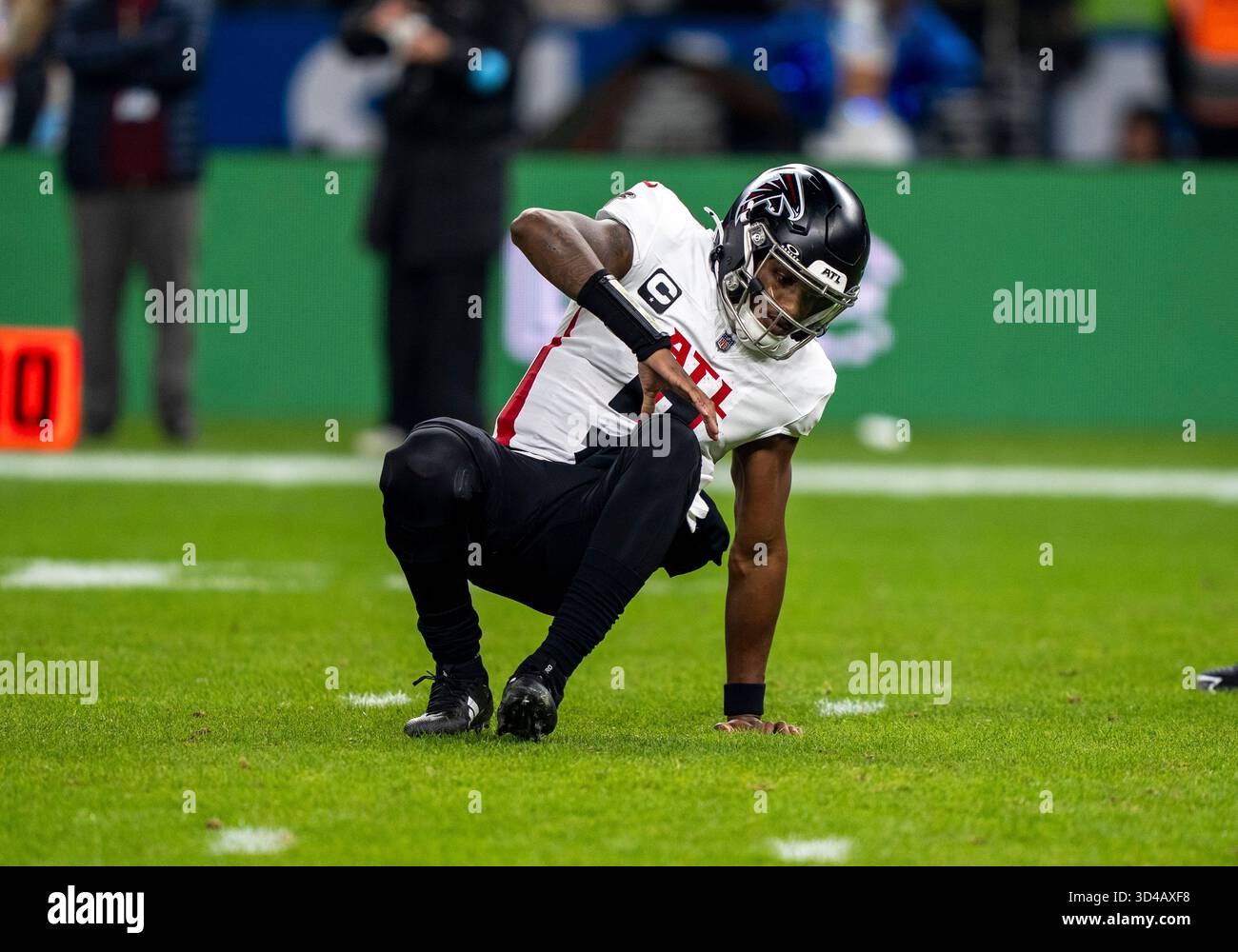 Atlanta Falcons quarterback Michael Penix Jr. (9) at the NFL ...