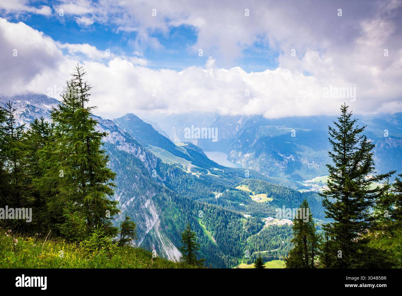Breathtaking view of Bavarian Alps from Eagles Nest, Kehlsteinhaus, the ...