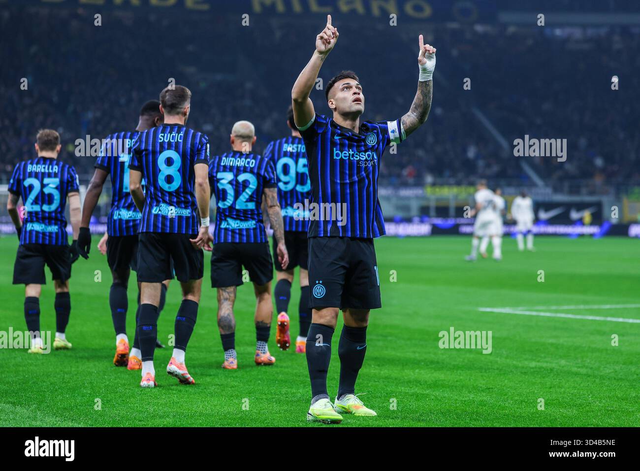 Lautaro Martinez of FC Internazionale celebrates after scoring a goal ...