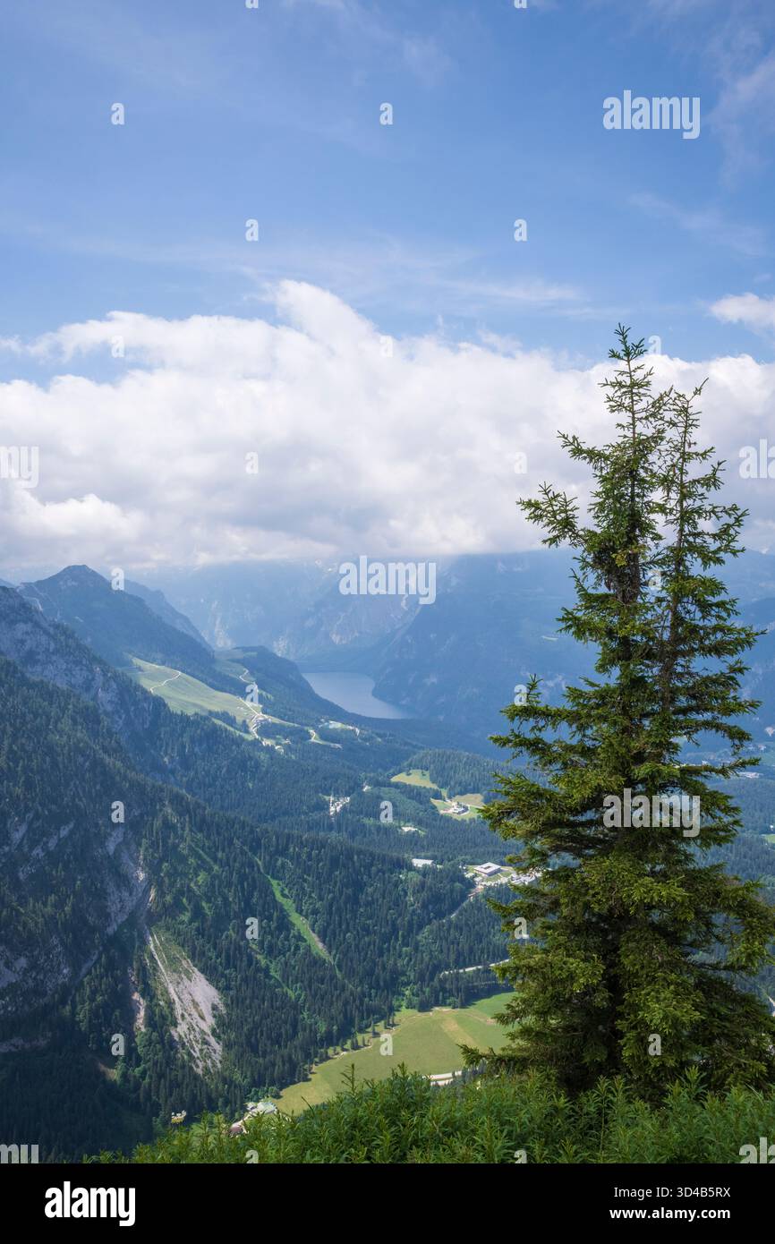 Breathtaking view of Bavarian Alps from Eagles Nest, Kehlsteinhaus, the ...