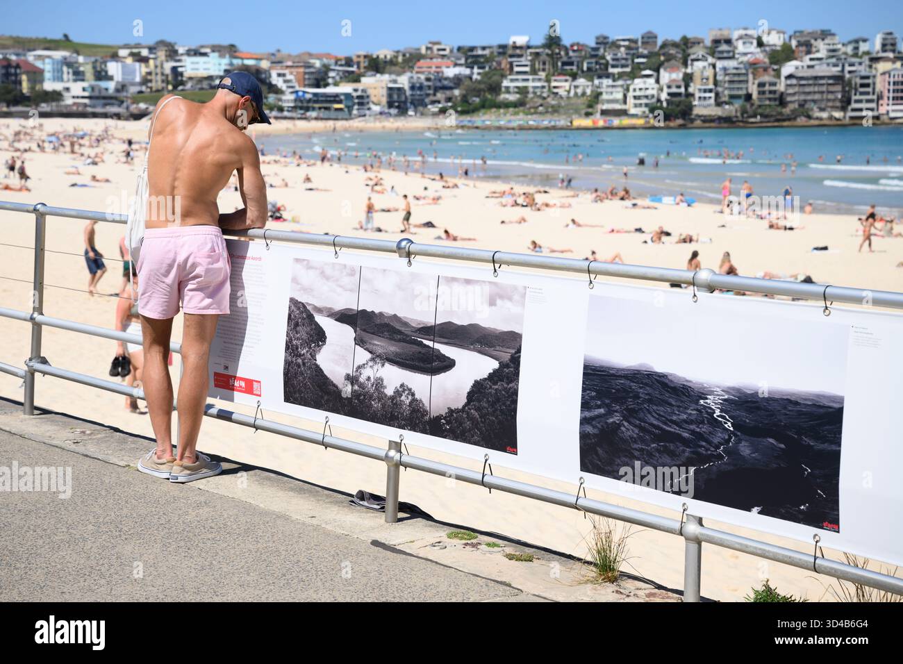 Photographic artwork is exhibited on the Bondi Beach promenade as part ...