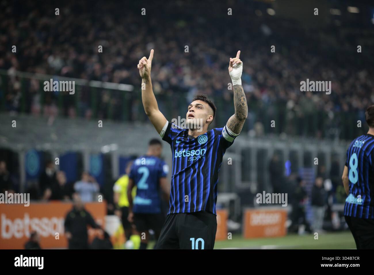 Lautaro Martinez of FC Inter celebrating after a goal during the ...