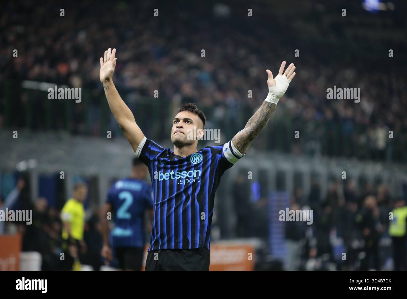 Lautaro Martinez of FC Inter celebrating after a goal during the ...