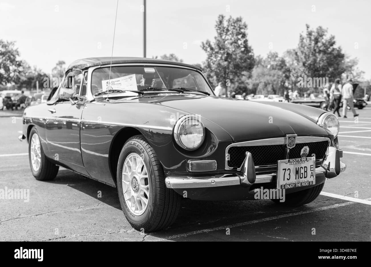 Chicago, Illinois, USA - September 08, 2024: MG MGA sportscar retro ...
