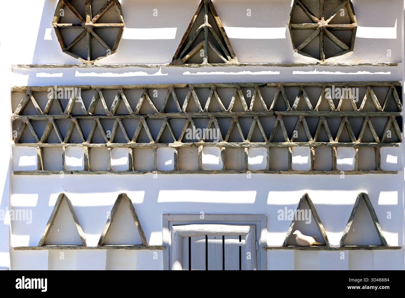 Traditional dovecot motifs used in modern architectural designs. Tinos ...