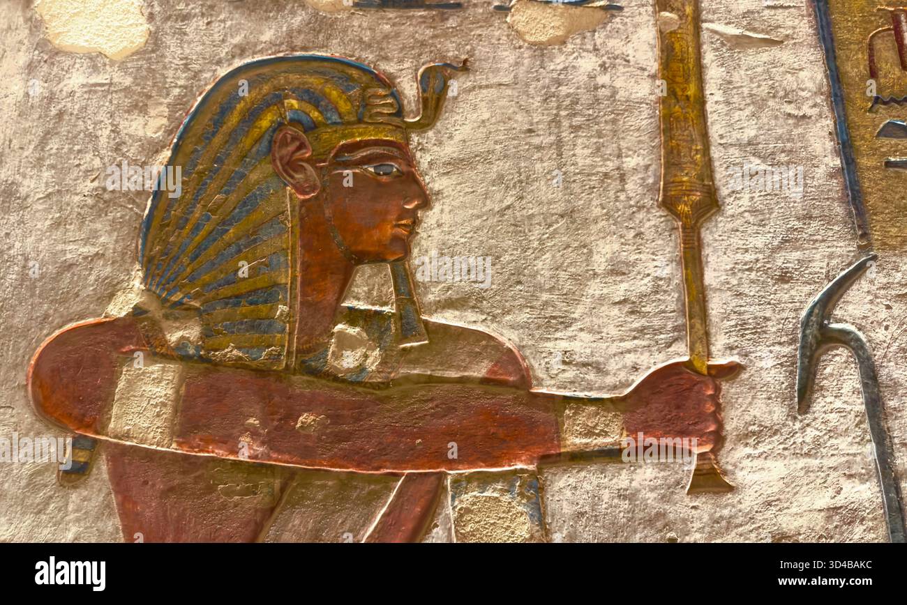 Ramses III, in his tomb, Valley of the Kings, Luxor, Egypt Stock Photo ...